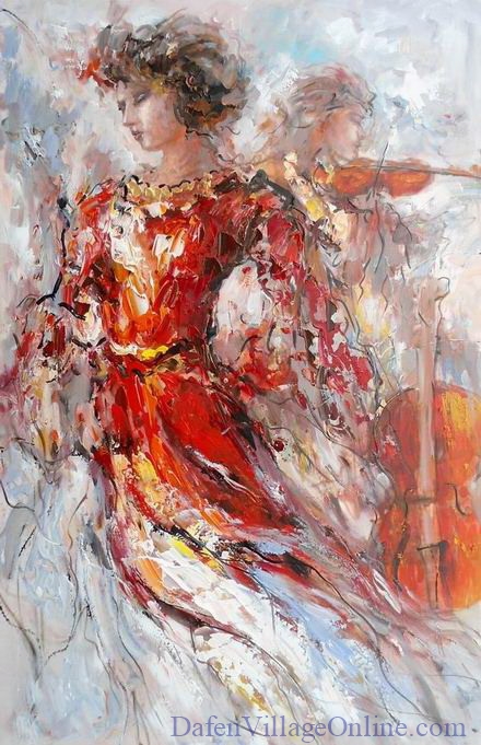 Abstract Figures – Oil Paintings for sale – Hand Painted Art